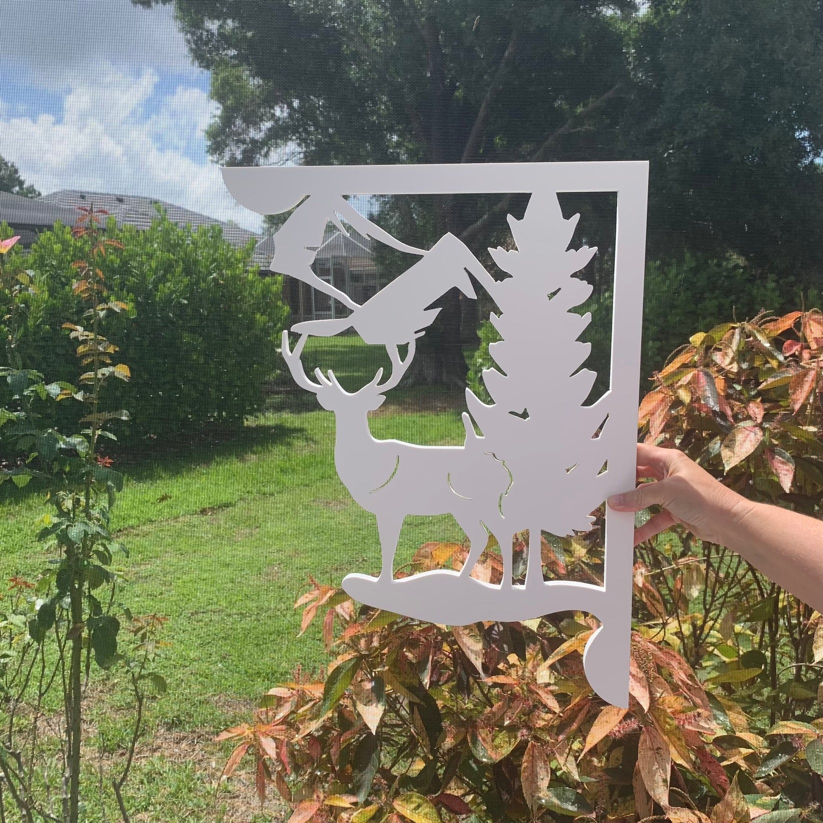 Mailbox Bracket - Deer Mountain Large 16x21 inch, Custom Mailbox, Coas ...