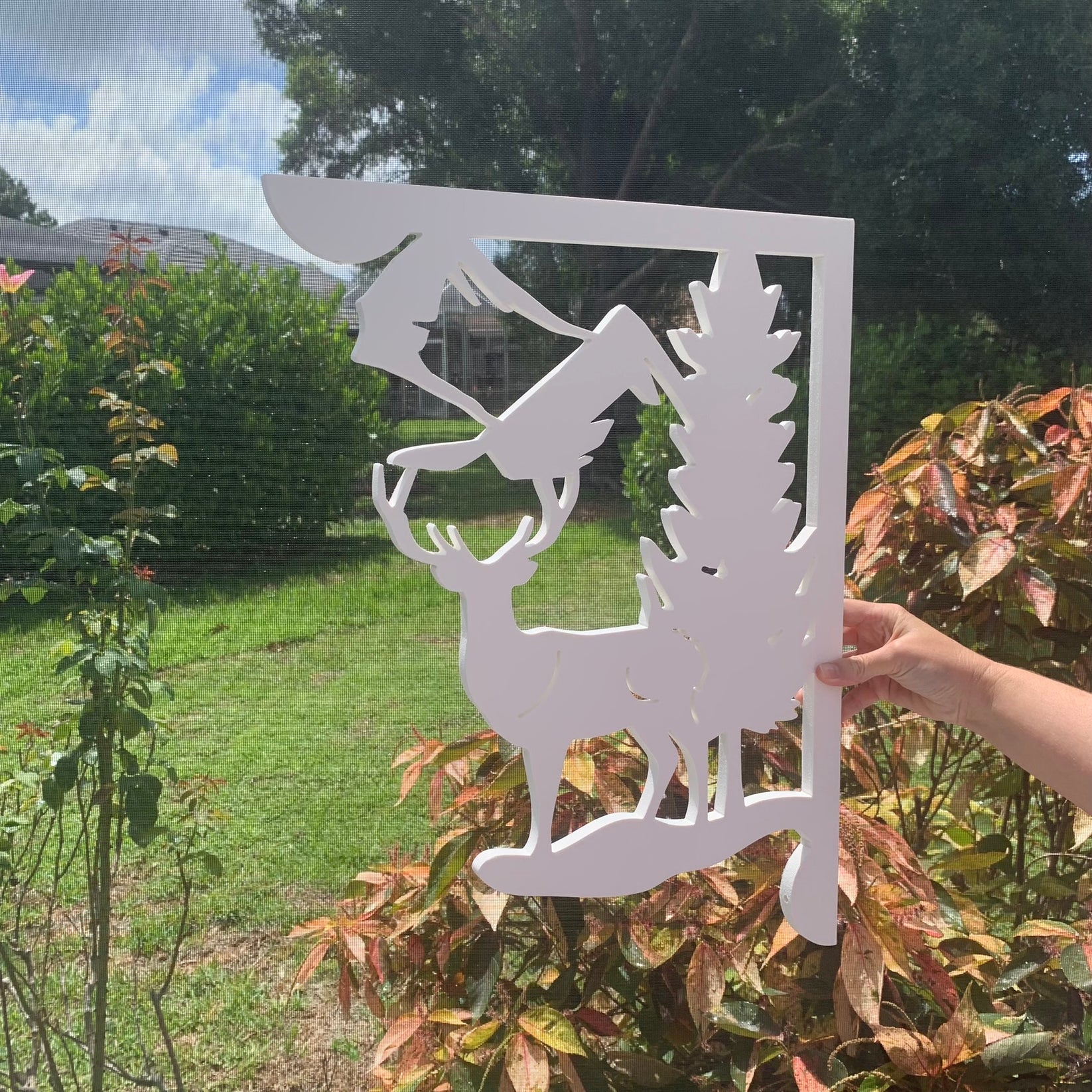 Mailbox Bracket - Deer Mountain Large 16x21 inch, Custom Mailbox, Coas ...